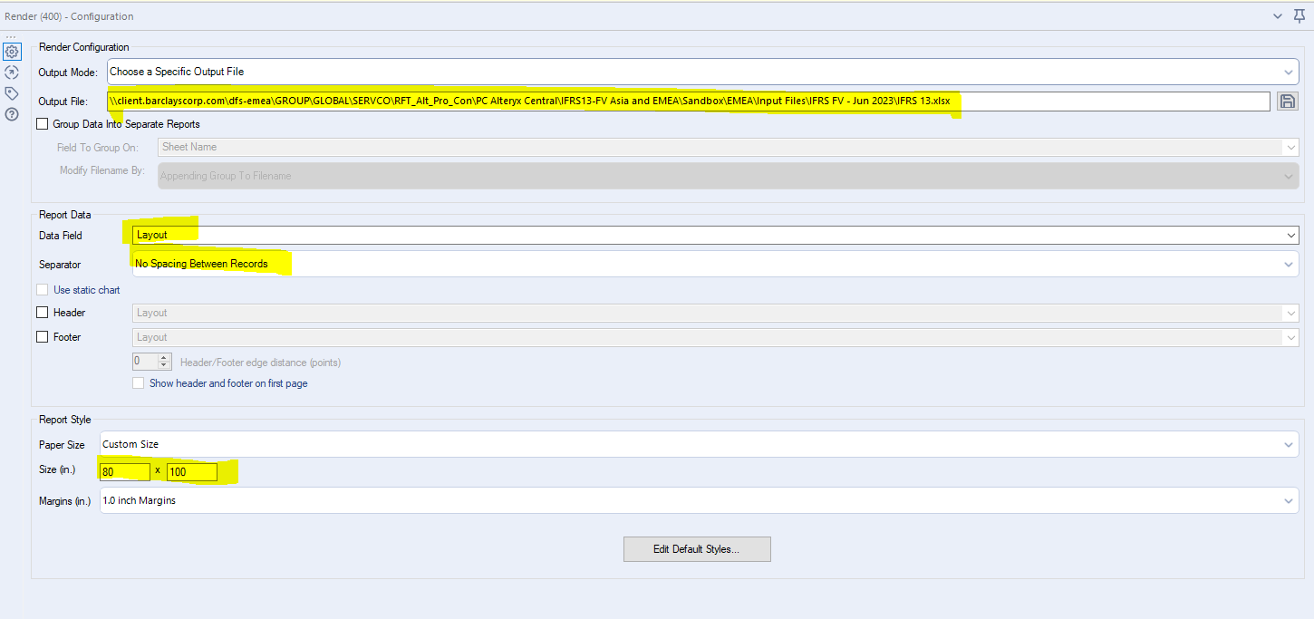Render Tool - Alteryx Community